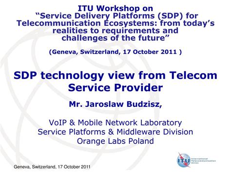 Ppt Sdp Technology View From Telecom Service Provider Powerpoint