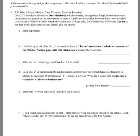 Solved Software Output Is Required For This