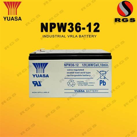 Yuasa NPW36-12 VRLA Industrial Battery | Lazada PH