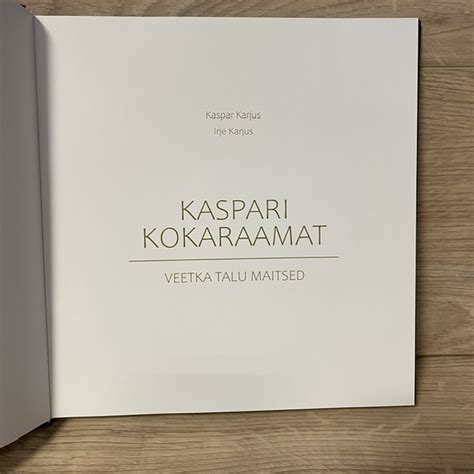 Kaspari Kokaraamat Kaspar Karjus Irje Karjus Aarete Laegas E Pood