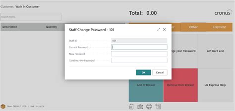 reset password