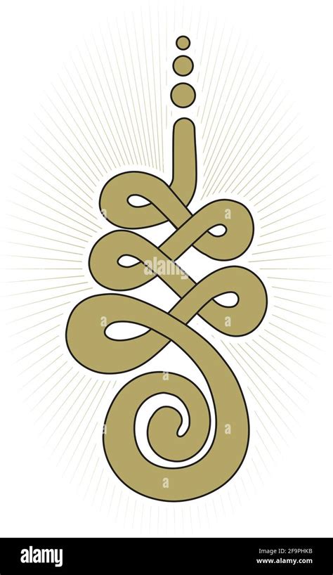 Unalome Buddhist Symbol Represents Lifes Path Toward Enlightenment