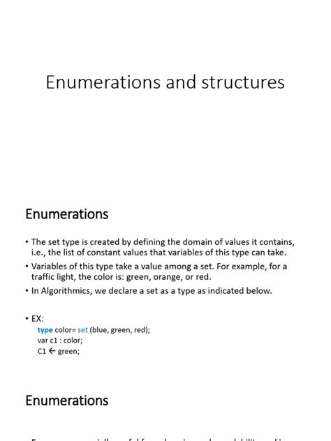 Chapter 5 Enumerations And Structures Pdf Software Development