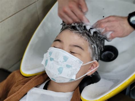 남자아기 머리스타일 7세 아이 원블럭 커트로 시원하게 네이버 블로그