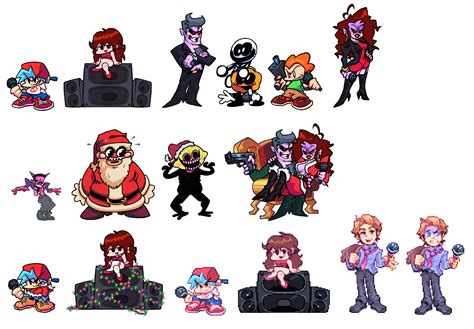 Friday Night Funkin Pixel Sprites