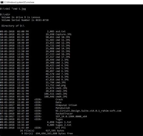 Mengcopy Menyalin File Menggunakan Cmd
