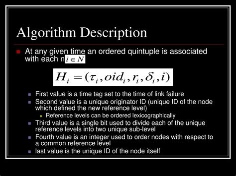 PPT A Highly Adaptive Distributed Routing Algorithm For Mobile Wireless Networks PowerPoint