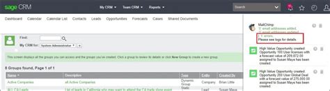 Error While Sending Group To Mailchimp In Sage Crm Sage Crm Tips