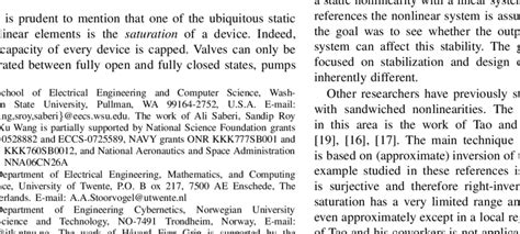 Static Nonlinearity Sandwiched Between Two Linear Systems Download Scientific Diagram