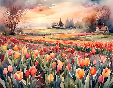 Ai产生的 郁金香 原野 Pixabay上的免费图片 Ai产生的 郁金香 原野 Pixabay上的免费图片