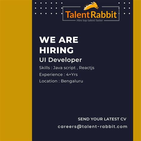 Talentrabbit On Linkedin Hiring Javascript Reactjs