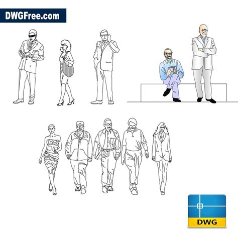 People On The Move DWG Download Autocad Blocks Model