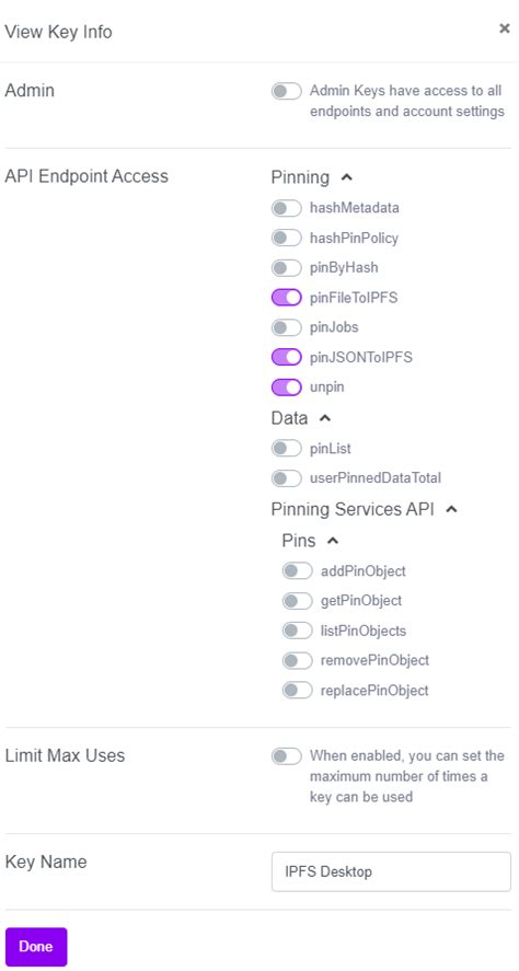 why is the option to pin to pinata from ipfs desktop unavailable r ipfs