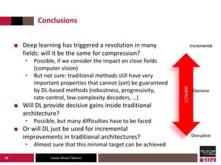 Activity Report On Deep Learning Based Compression PPTX Video Software Computer Software