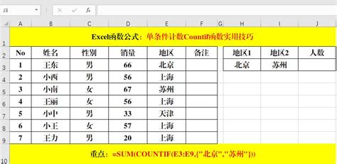 条件计数函数countif实用技巧解读！ 知乎