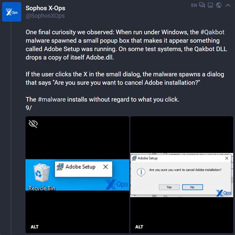 New Qbot Malware Variant Uses Fake Adobe Installer Popup For Evasion