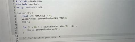 solved write a for loop to print all num vals elements of