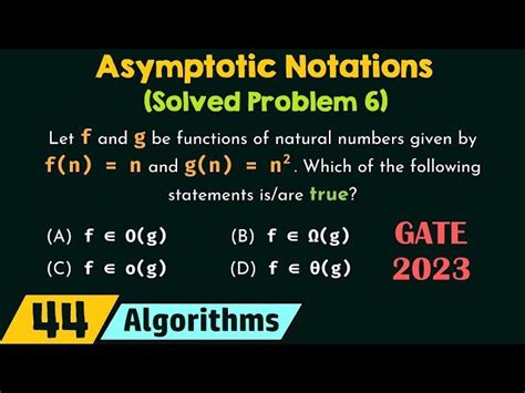free video asymptotic notations solved problem 6 from neso academy
