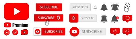 Premium Vector | Subscribe button icon with arrow cursor Youtube youtube kids YouTube Music ...