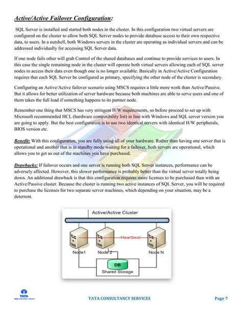 Sql Server Clustering And High Availability Pdf Databases Computer Software And Applications