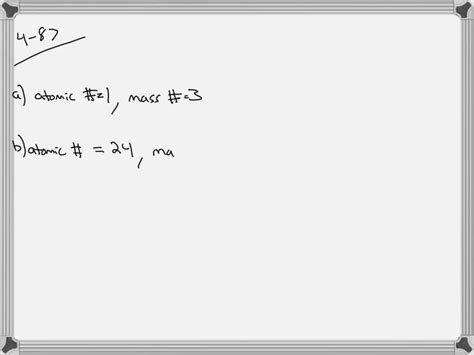 SOLVED Determine The Atomic Number And Mass Number For Each Isotope A The Hydrogen Isotope