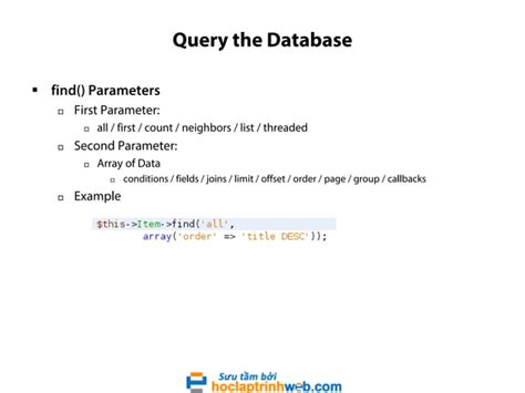 4 Introduction Php Mvc Cakephp M4 Controllers Slides Ppt