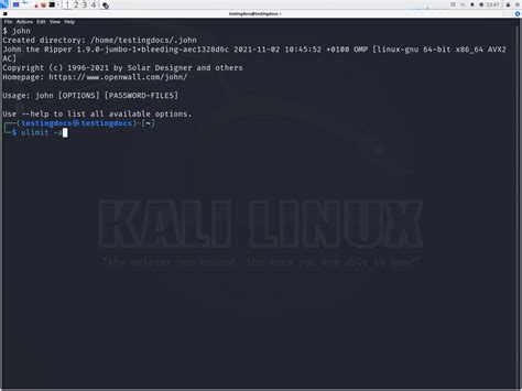 John The Ripper Password Cracking Tool Testingdocs