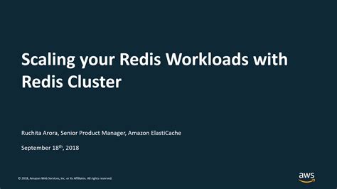 Scaling Your Redis Workloads With Redis Cluster AWS Online Tech Talks