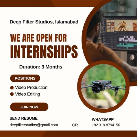 Internshipopportunity Videoproduction Videoediting