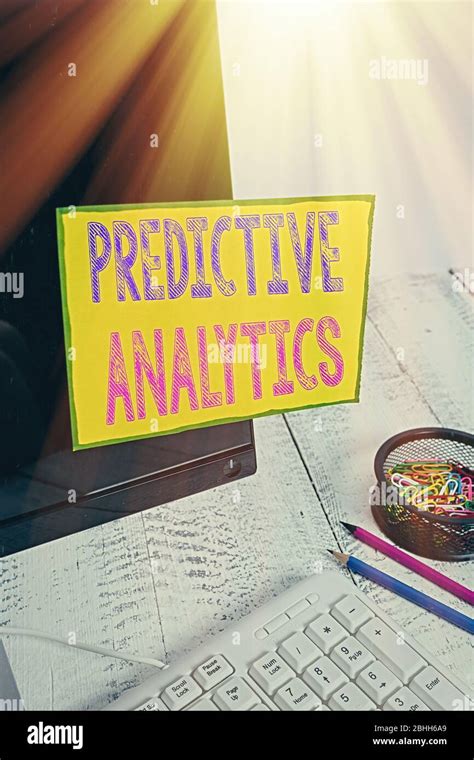Handwriting Text Predictive Analytics Conceptual Photo Optimize Collection Achieve Crm Identify