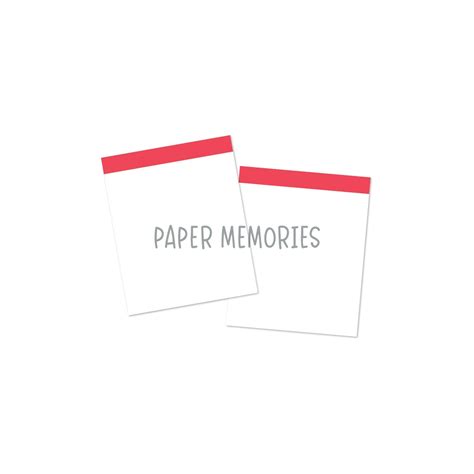 Life Story Insert 6x8 Blank Highlight Bright Red Dls Design