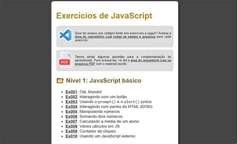 Exercícios P Praticar Javascript Guilherme Eduardo Github Html
