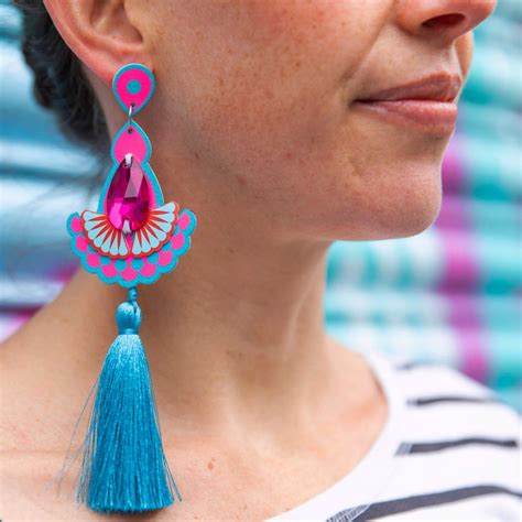 Colour Popping Tassel Earrings • Dakota Rae Dust