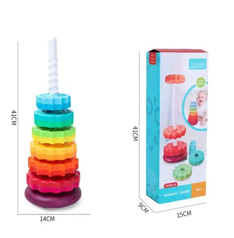 Rainbow Spin Again Stacker Toytribe
