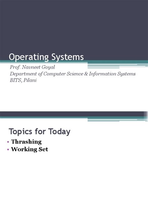 Oprating System Pdf Operating System Computer Data Storage