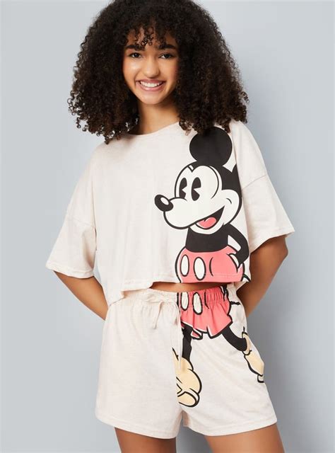 Buy Women Mickey Print Shorts Set Online At Just Rs 6990