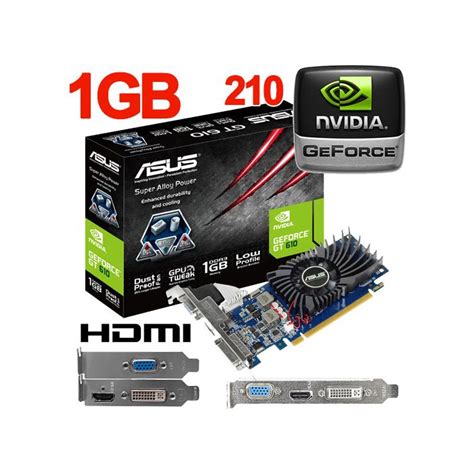 ASUS nVidia GeForce 210 1GB DDR3 PCIe HDMI DVI VGA Graphics Card...