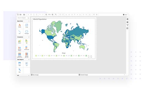 Report Items ASP NET WebForms Report Designer Bold Reports
