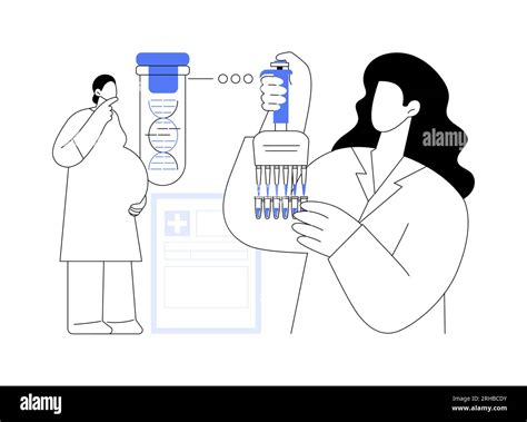 Pre Pregnancy Genetic Testing Abstract Concept Vector Illustration