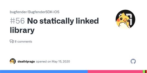 No Statically Linked Library Issue Bugfender Bugfendersdk Ios Github