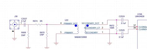 Lmk04828 Balun For Converting Differential Output To Single Ended