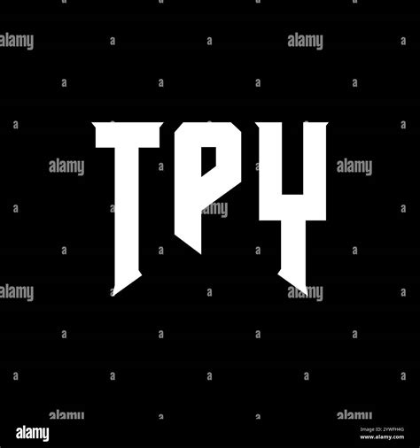 Tpy Letter Logo Design For Technology Company Tpy Logo Design Black And White Color Combination