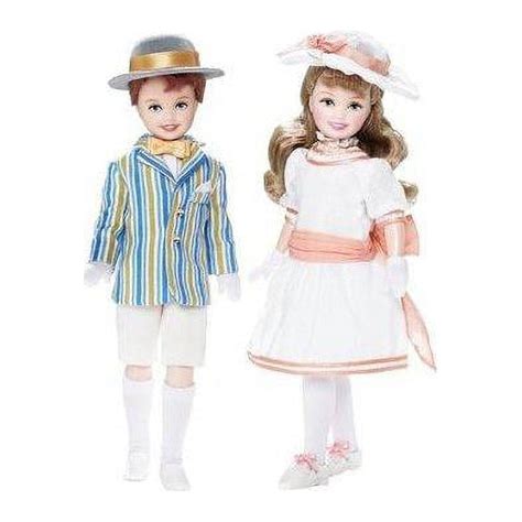 Mary Poppins Jane And Michael Stacie And Todd Barbie Doll Tset 2007