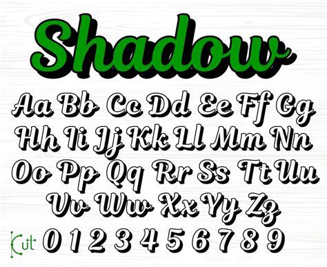 Shadow Font Shadow Script Font Shadow Font Style Shadow Cursive Font