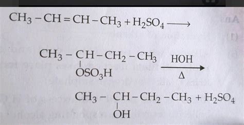 find product of ch3-ch2=ch-ch2ch3+h2so4 - Brainly.in