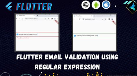 Flutter Form Email Validation Realtime Using Regex Pattern