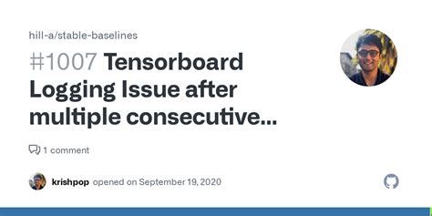 Tensorboard Logging Issue After Multiple Consecutive Calls To Self
