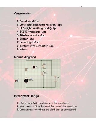 Laser Light Security System PDF