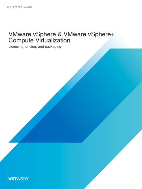 Vmware Vsphere Pricing Whitepaper Pdf