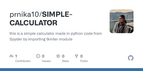 Github Prnika10simple Calculator This Is A Simple Calculator Made In Python Code From Spyder